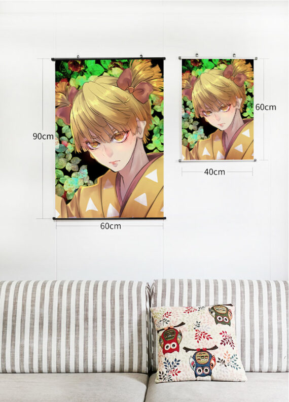 Agatsuma Zenitsu Demon Slayer Wall Scroll - Anime Wall Scrolls