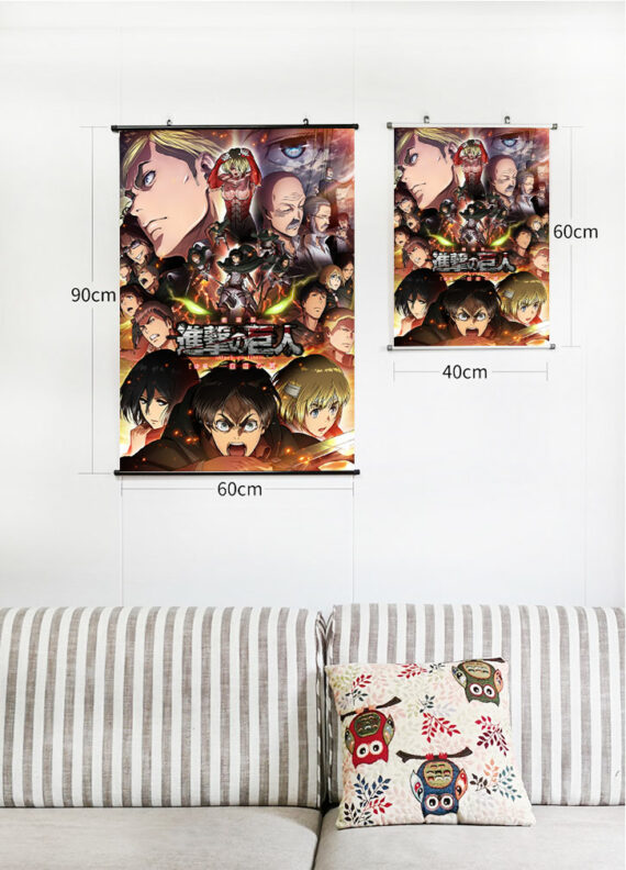 Attack On Titan Scroll Poster - Anime Wall Scrolls