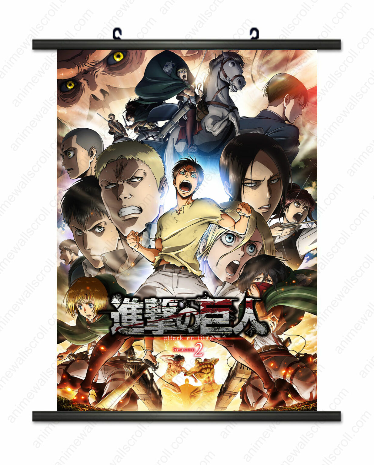 Attack On Titan Wall Scroll - Anime Wall Scrolls