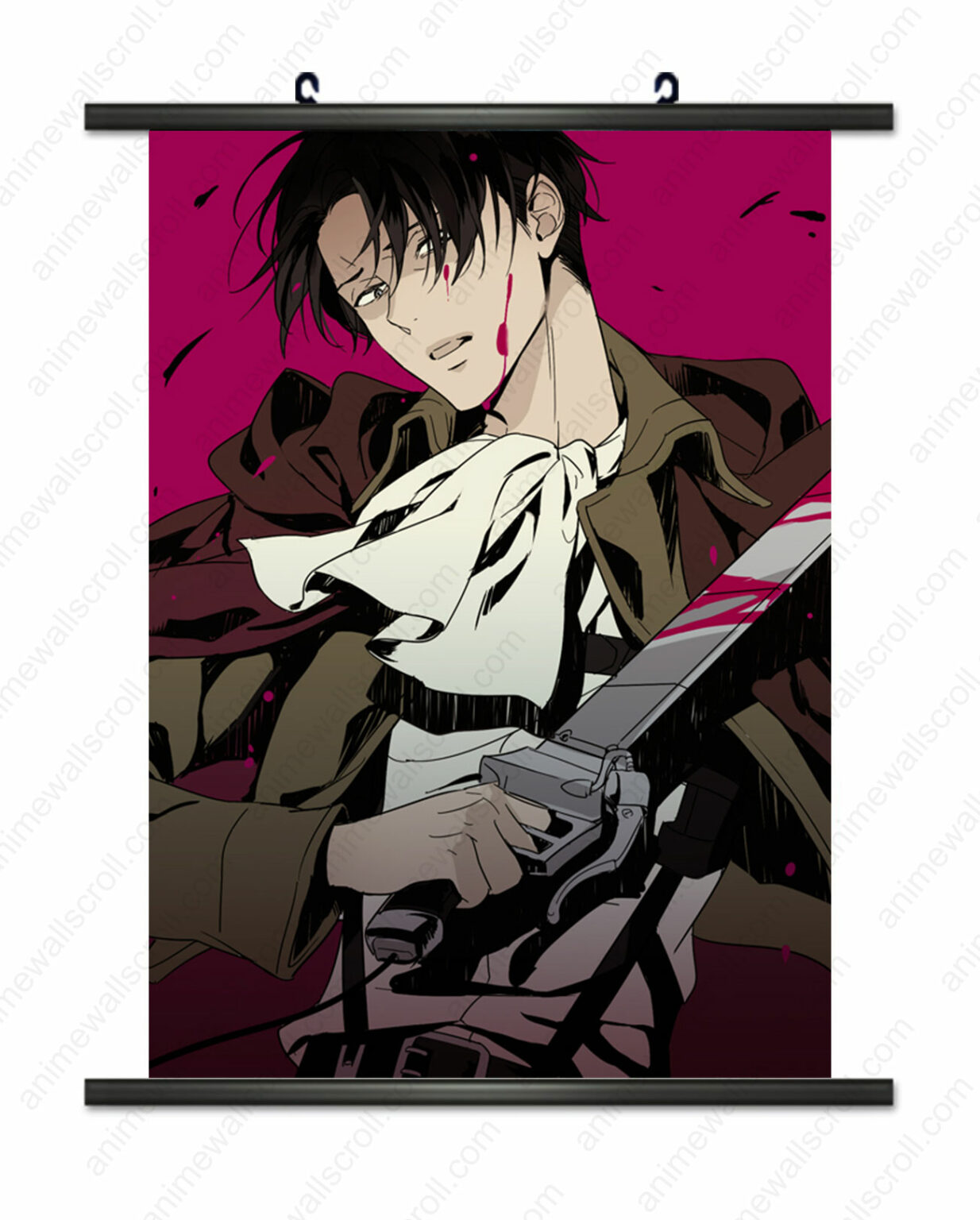 Levi Ackerman Attack On Titan Scroll Poster - Anime Wall Scrolls