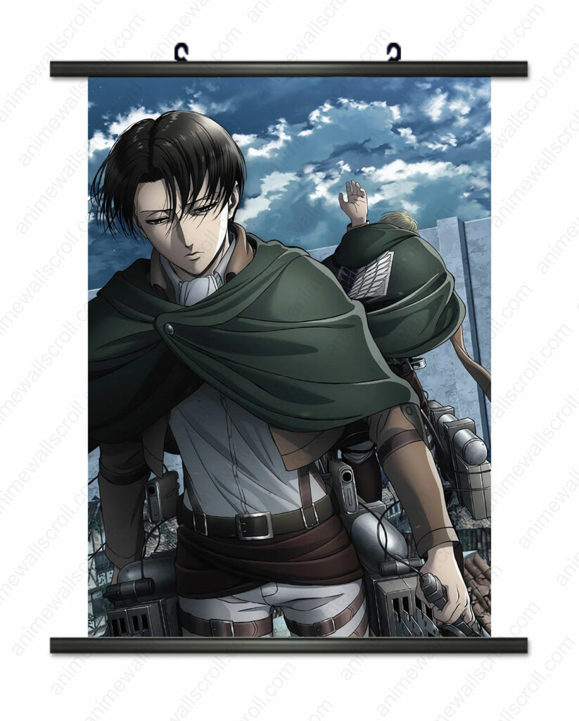 Levi Ackerman Attack On Titan Wall Scroll - Anime Wall Scrolls