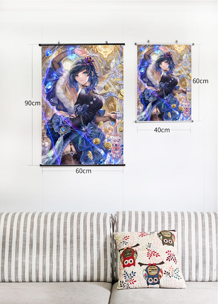 Yelan Genshin Impact Scroll Poster - Anime Wall Scrolls